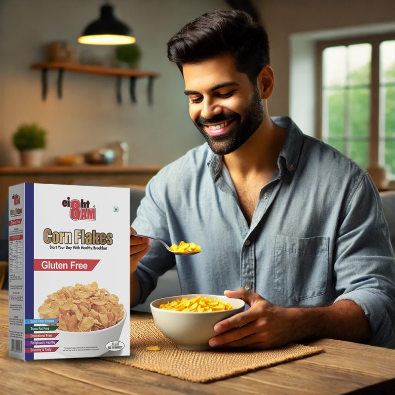 8AM Gluten Free Corn Flakes, 300g - 8am Fit