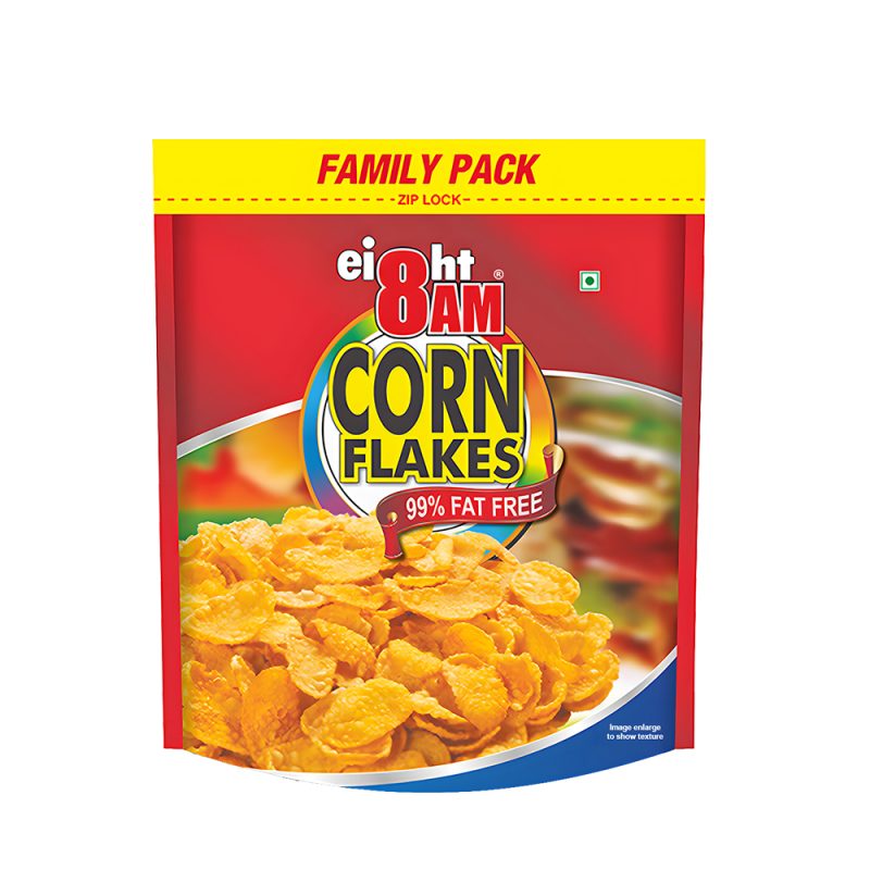 8AM Corn Flakes Family Pack, 1000g - 8am Fit